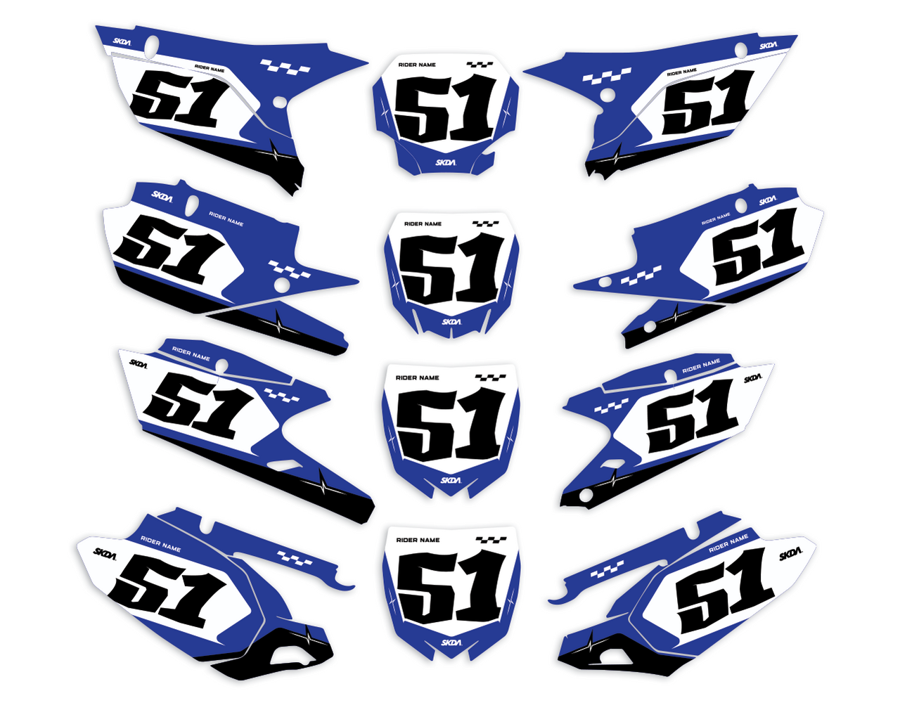 S12 Yamaha Number Plates - SKDA - AU Store