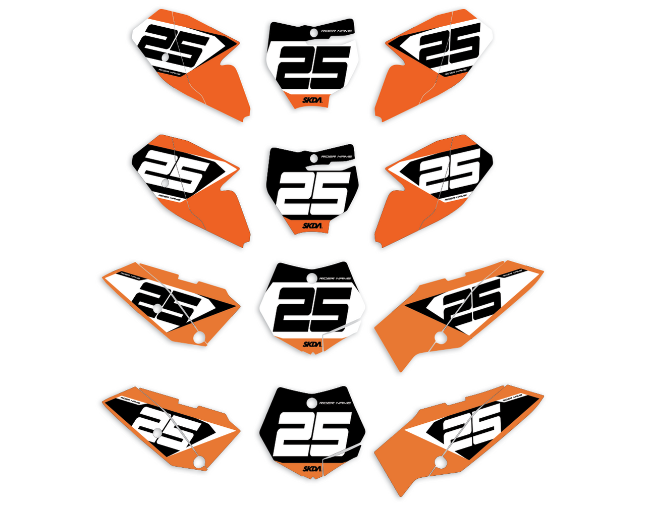 S3 KTM Mini Bike Number Plates - SKDA - AU Store