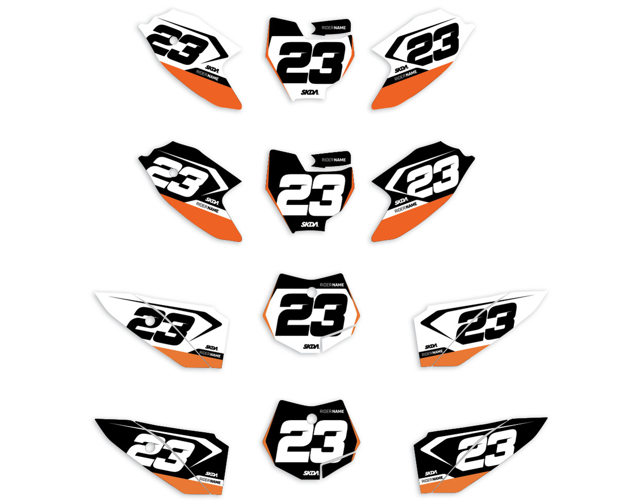 S5 KTM Mini Bike Number Plates - SKDA - AU Store