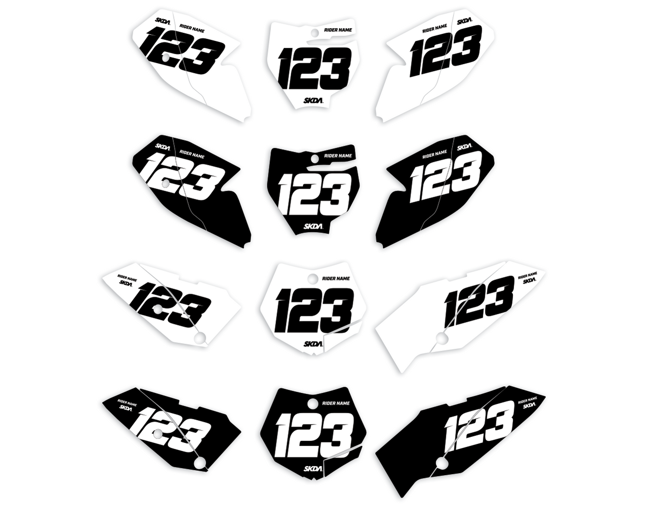 BASIC KTM Mini Bike Number Plates - SKDA - AU Store