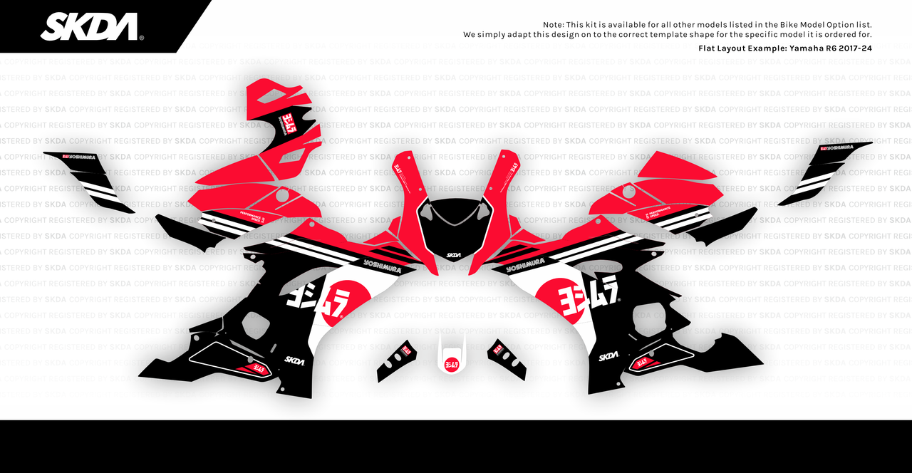 YOSHIMURA V7 Supersport Full Graphics Kit