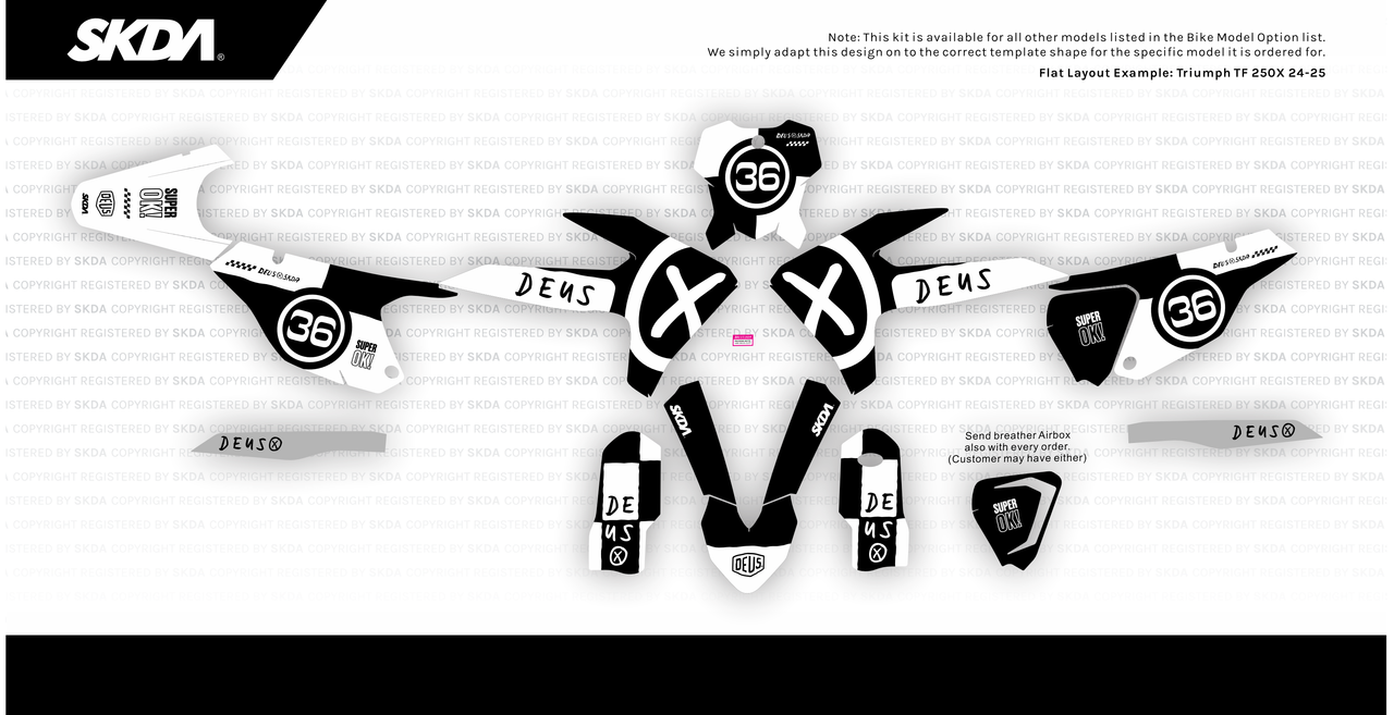 DEUS HANDY Triumph TF Full Graphics Kit - SKDA - AU Store