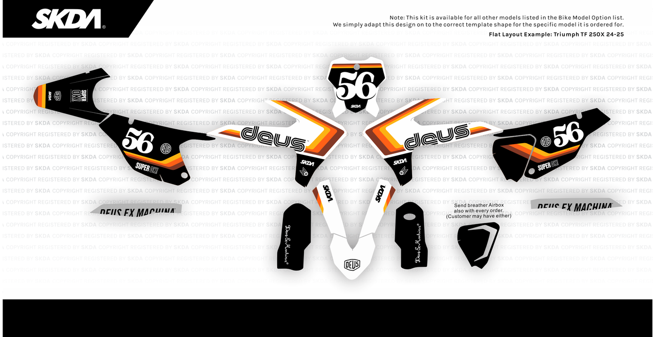 DEUS TRIAD Triumph TF Full Graphics Kit - SKDA - AU Store
