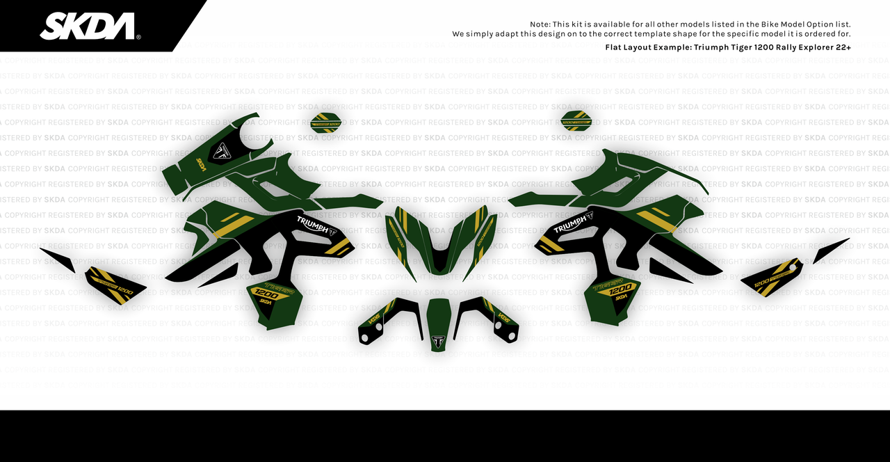 SCOPE Green Tiger 1200 Full Graphics Kit - SKDA - AU Store