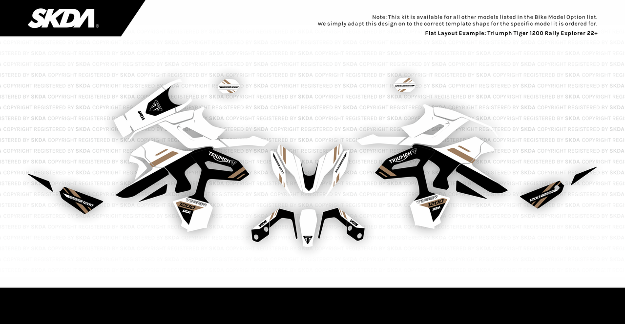 SCOPE White Tiger 1200 Full Graphics Kit - SKDA - AU Store