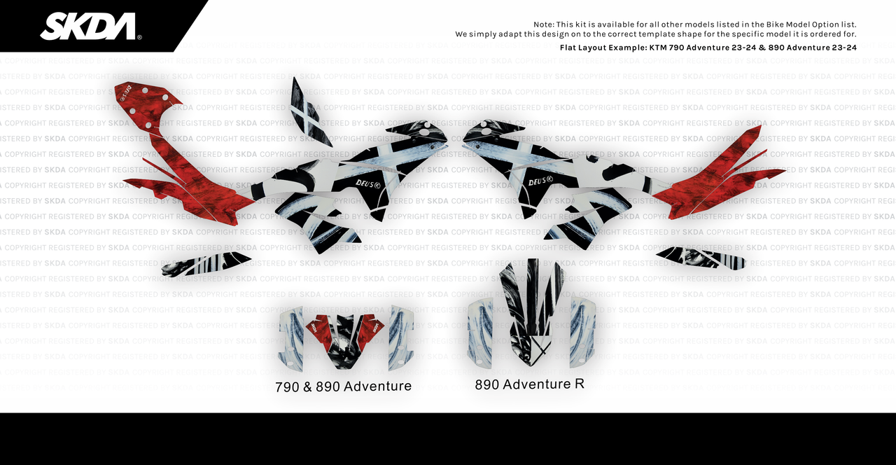 DEUS ART 790/890 ADV Full Graphics Kit - SKDA - AU Store