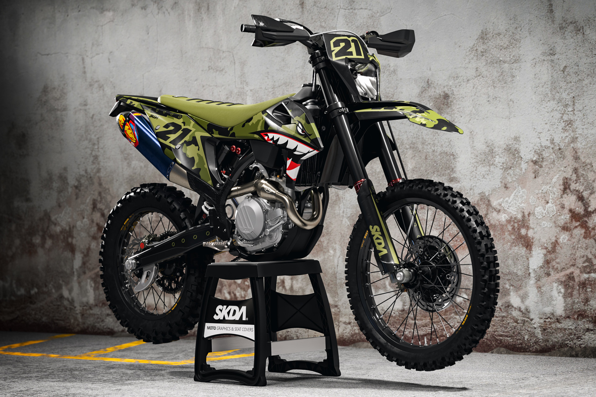 BOMBER Khaki KTM Full Graphics Kit - SKDA - AU Store
