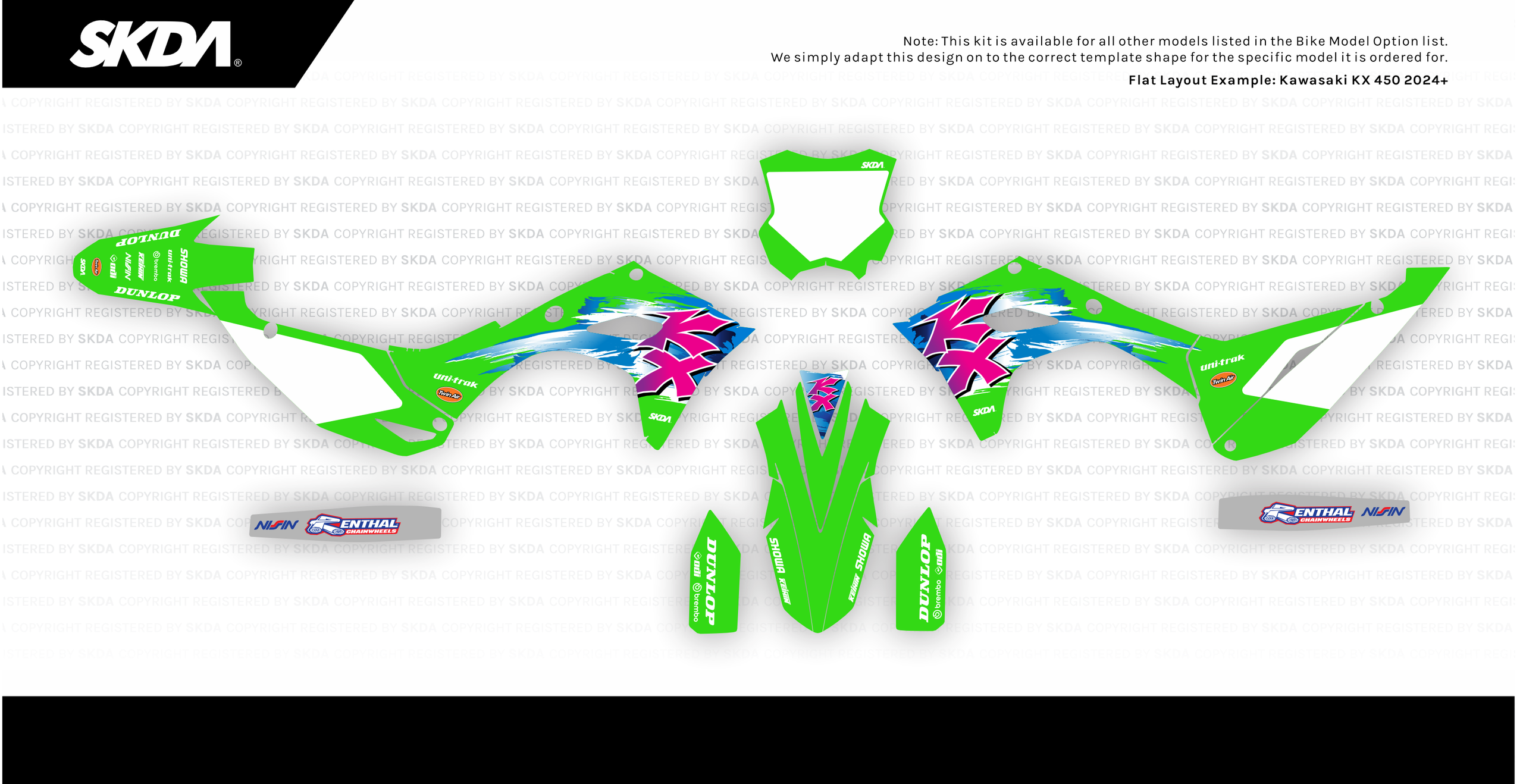 Kawasaki KXF Graphics Kit - by SK Designs Australia