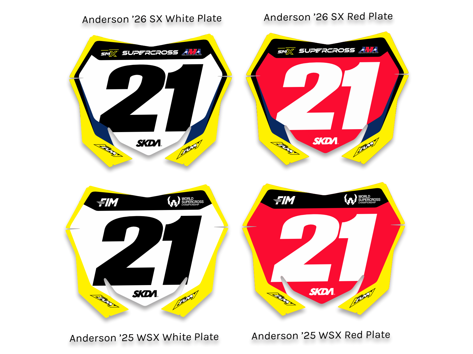 Jason Anderson - ’26 Replica Plates - SKDA - AU Store