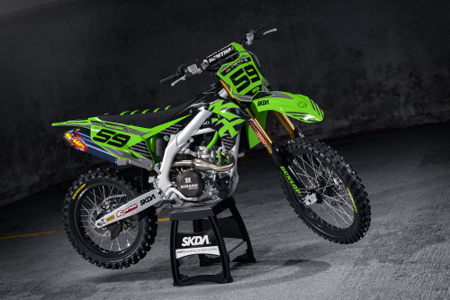 Kawasaki KX/KXF Graphics Kit - by SK Designs Australia