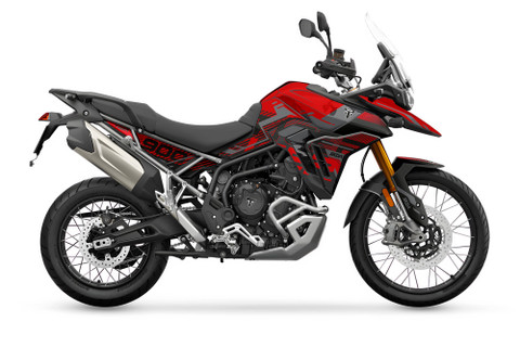 STRIKER Blk/Red Tiger 900 Full Graphics Kit - SKDA - AU Store