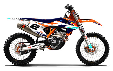 GLOBAL Org/Blue KTM Full Graphics Kit - SKDA - AU Store
