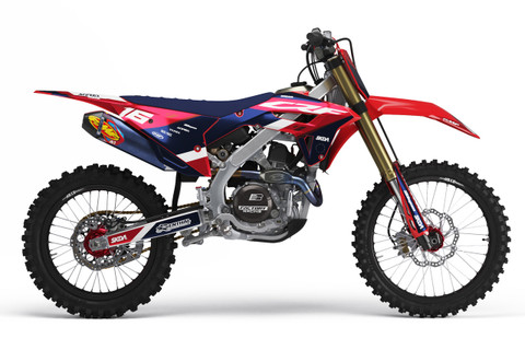 SECTOR CHROME Navy CR/CRF Full Graphics Kit - SKDA - AU Store