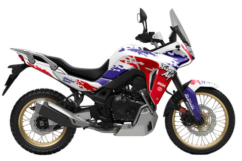SPLASH White Transalp Full Graphics Kit - SKDA - AU Store
