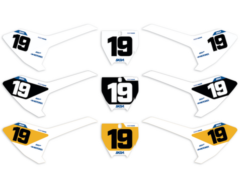 HERITAGE Husqvarna Mini Bike Number Plates - SKDA - AU Store