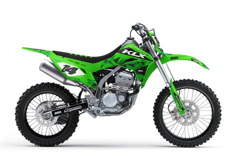 Kawasaki KLX/KDX Graphics Kit - by SKDA Moto Creative