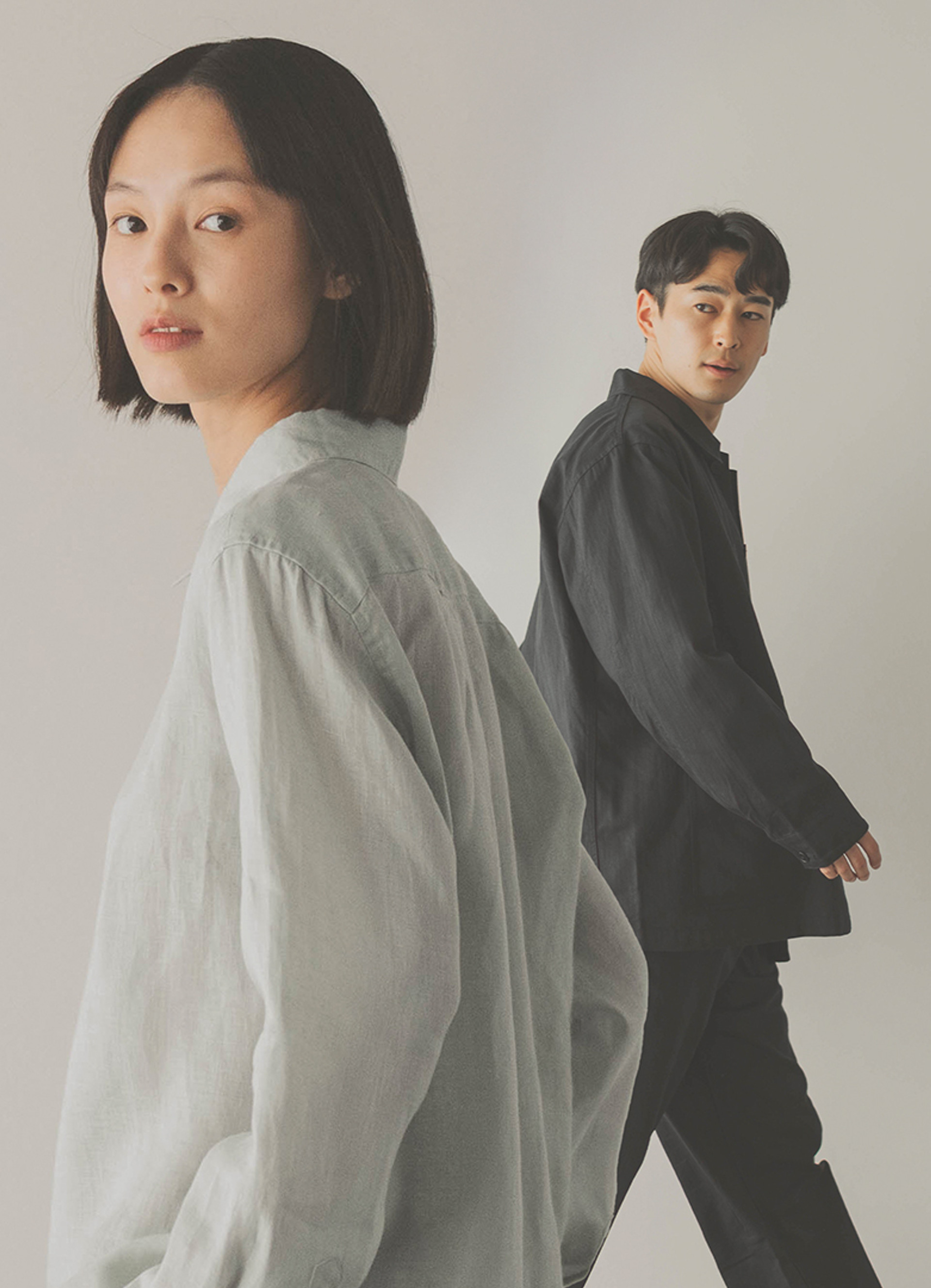 Unisex Double Layered Hakama Pants Muji