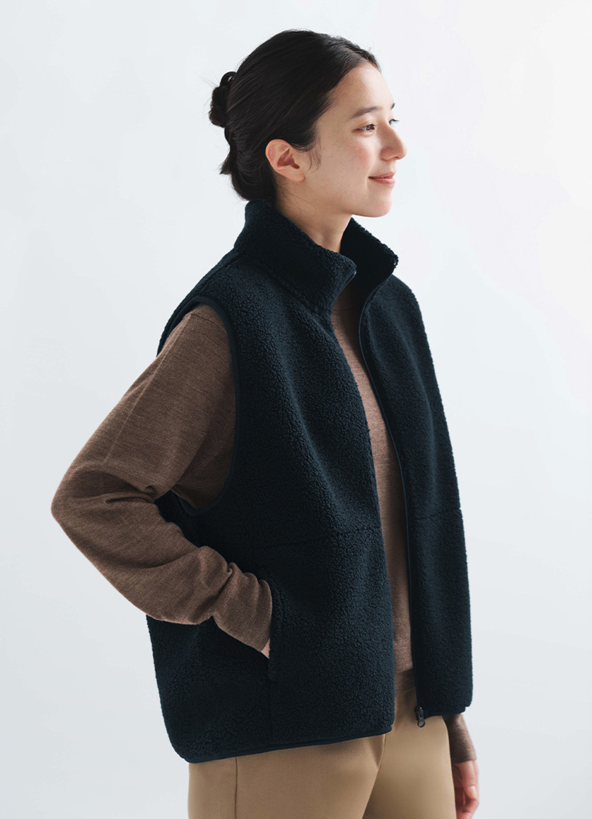 Womens Double Weave Hakama Pants Muji