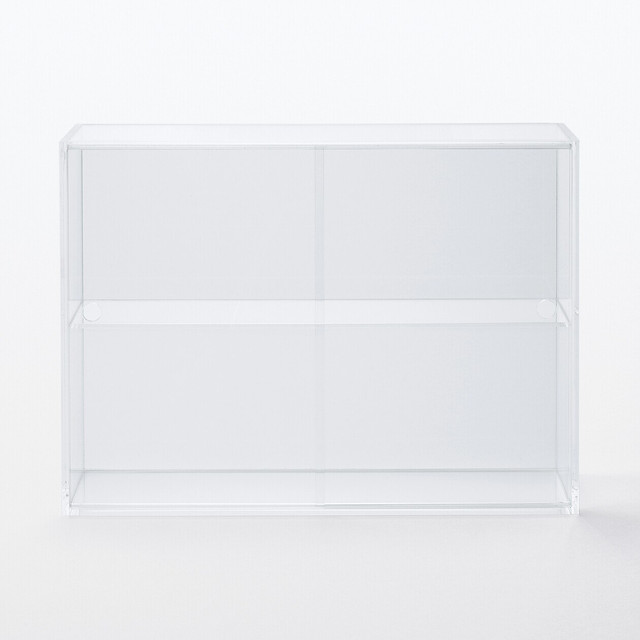 Acrylic Display Case with Sliding Doors ‐ Large | MUJI