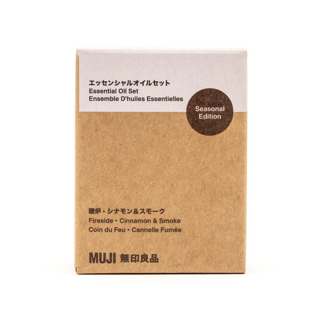 Cinnamon Smoke and Fireside Essential Oil Gift Set | MUJI