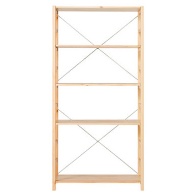 Pine unit shelf 5 Shelves Wide