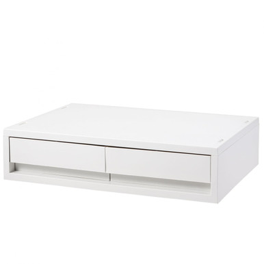 PP Drawer Unit A4 2 Drawers White 37x26x9cm | MUJI