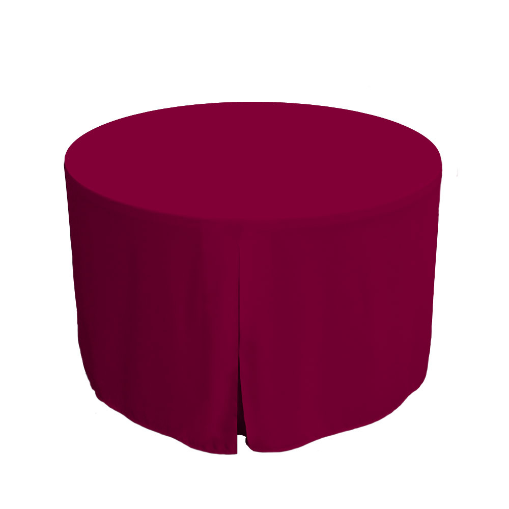 48 Inch White Round Table Cover