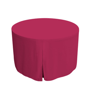 48 Inch White Round Table Cover