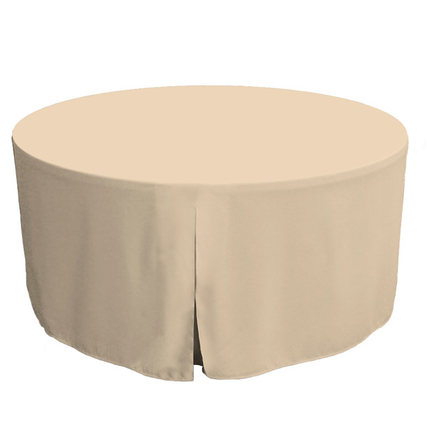 60 Inch Natural Round Table Cover