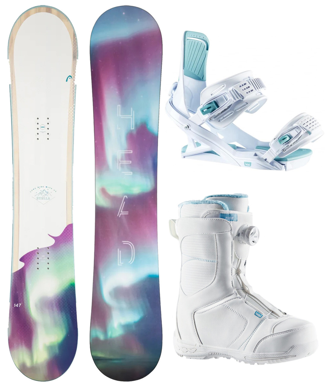 2025 Head Stella Women's All Mountain Snowboard+Binding+BOA Boots - SNS ...