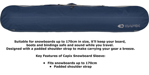 Capix Single Snowboard Sleeve NEW - 170cm - SNS Boards - Snowboards N Stuff