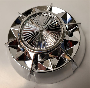 Hubcap Starburst Plastic-Chrome
