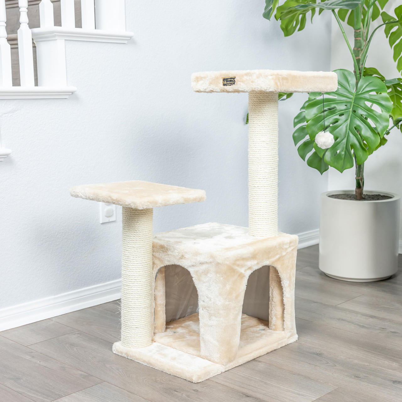 Narrow Wood Cat Tree