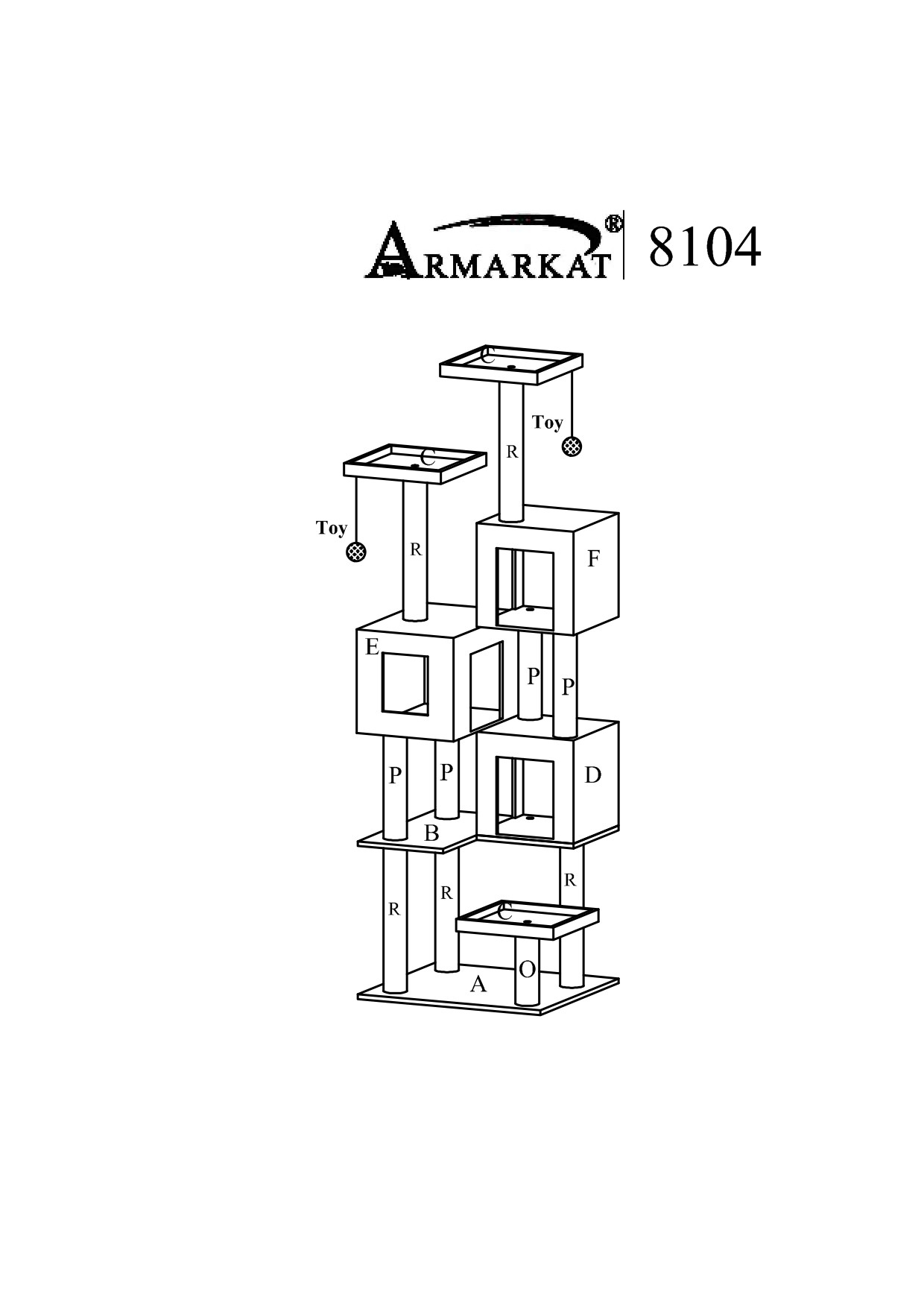 Armarkat Classic Cat Tree A8104 Replacement Parts Armarkat Classic Cat Tree A8104 Replacement Parts