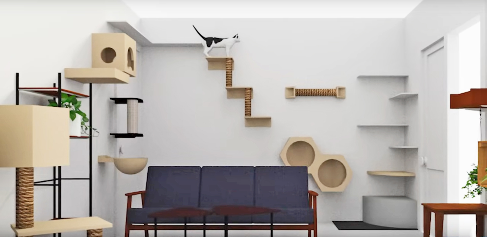 Cat Room Makeover with Jackson Galaxy and Kate Benjamin - Armarkat ...