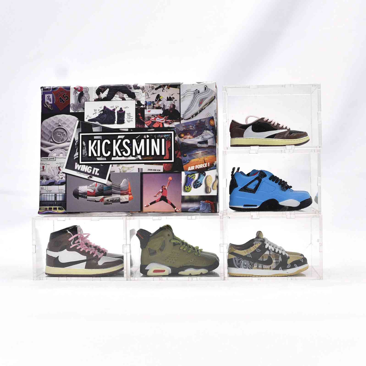 Travis Scott Mini Sneakers Collection with Display Storage Case