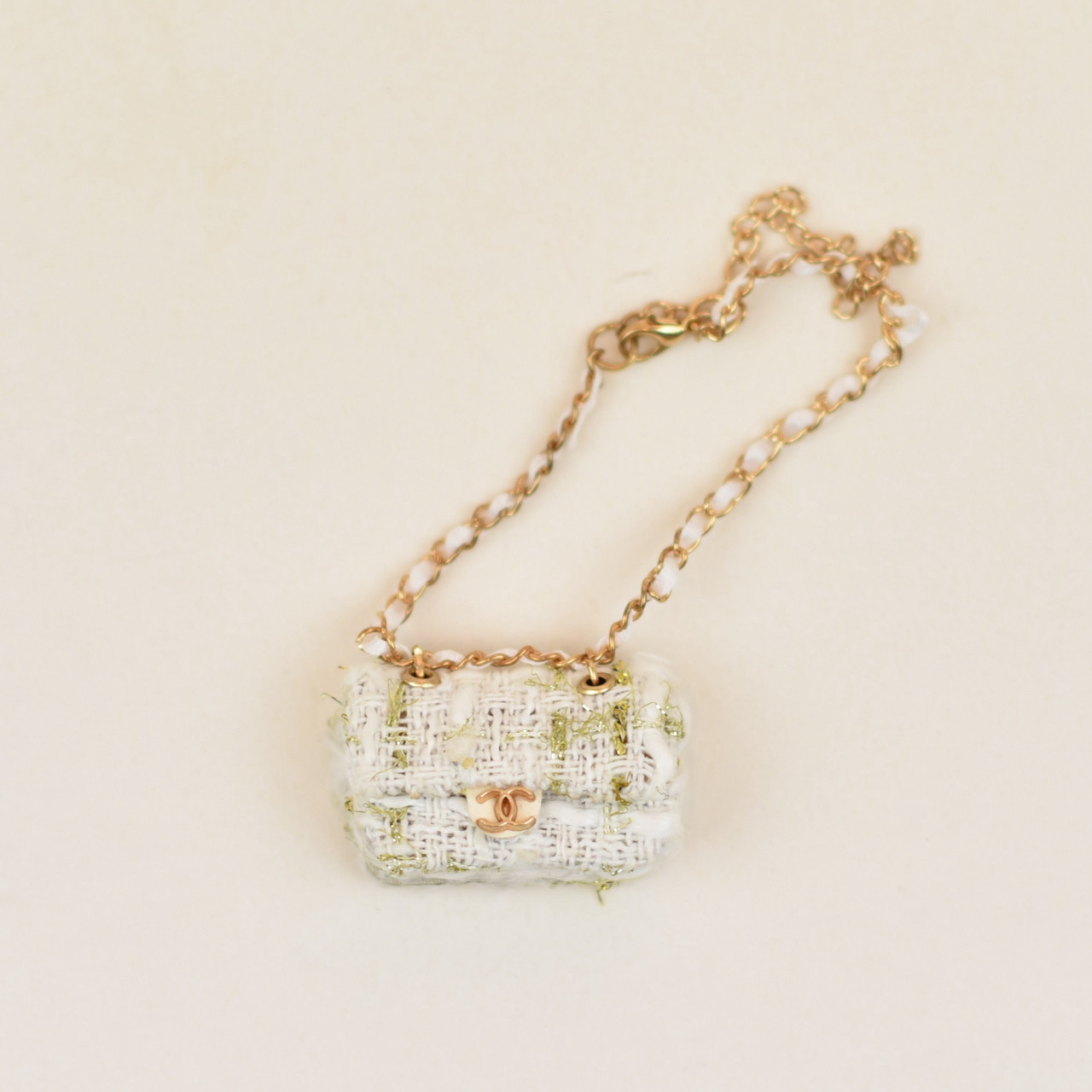 Labubu Mini Chanel Style Handbag in White | Labubu Outfit | Labubu ...