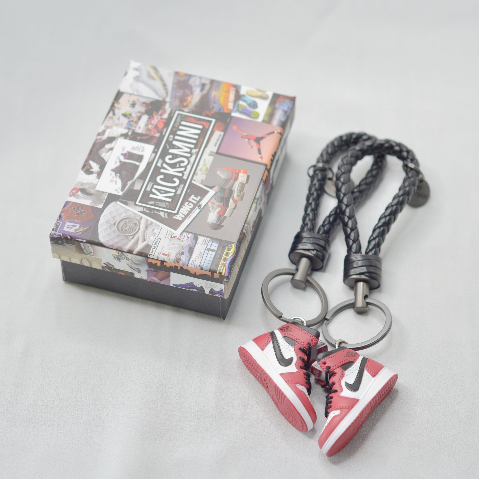 AJ1 "Court Purple" 3D Sneaker Keychain