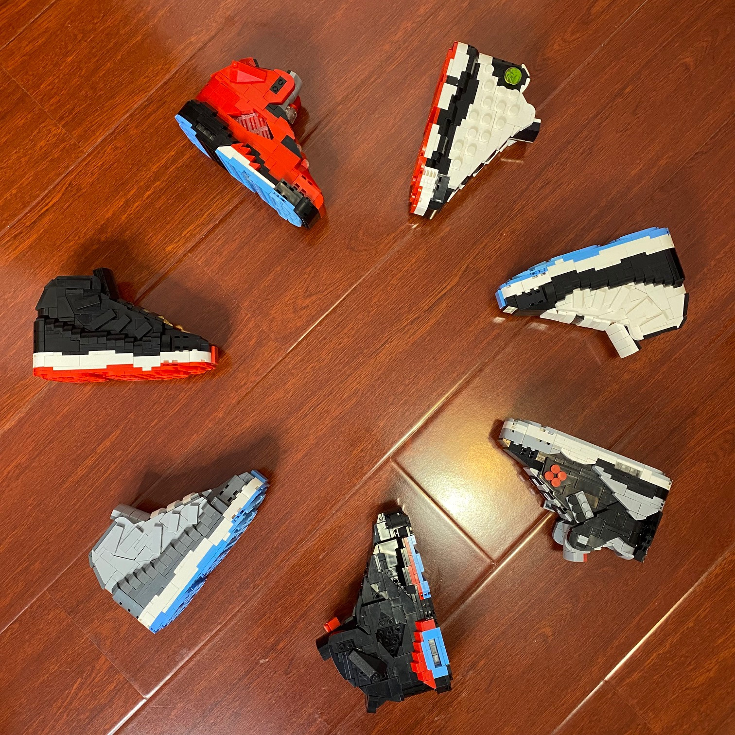 Regular Size Sneaker Bricks 3D Sneakers Building Kit