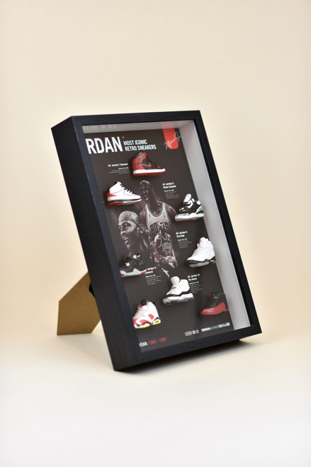 The Ultimate Michael Jordan Display Frame | Features 7 Iconic Mini Air ...