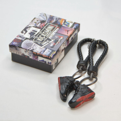 LeBron 3 Black Crimson 3D Sneaker Keychain