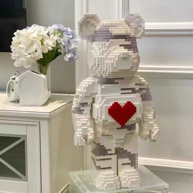 Giant Size Bearbricks 1000% Inspired 3D Puzzle Bricks Building Kit