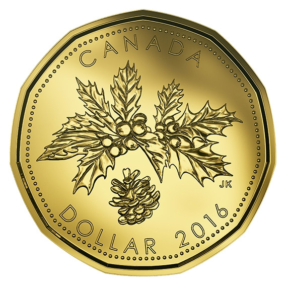 HOLIDAY GIFT SET - SPECIAL STRUCK LOONIE Canada 2016