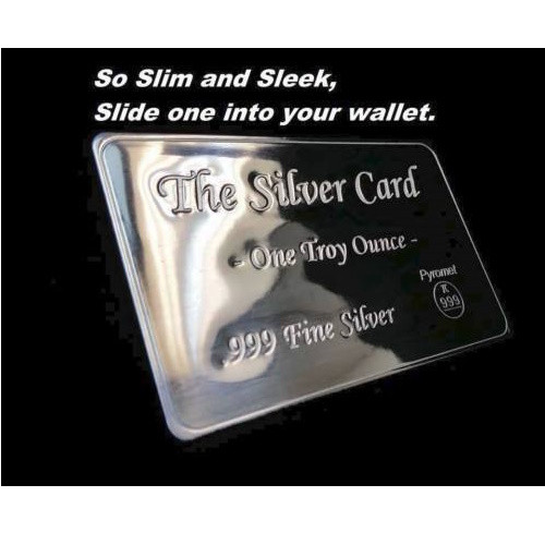 1 oz Pyromet Silver .999 Card with COA