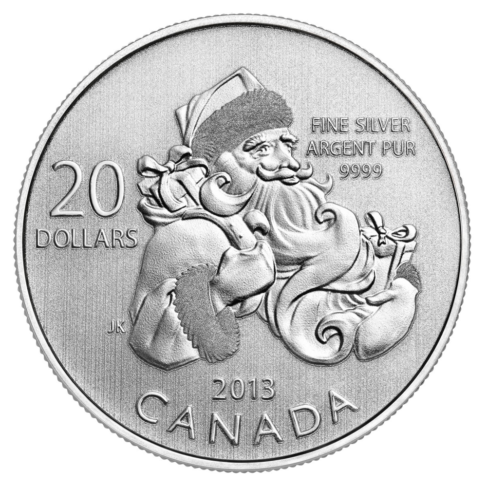 $20 'Santa Claus' Canada 2013 Fine Silver Coin