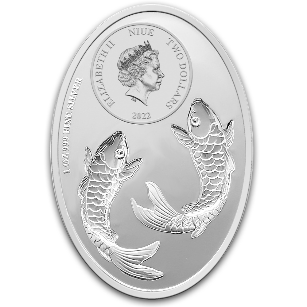 Auspicious KOI 1 oz. Silver Proof Coin Niue 2022