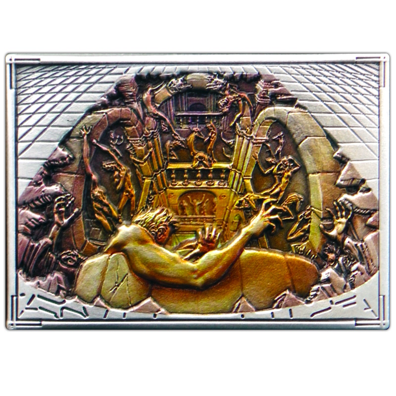HELL 3D Street Art 1 oz Silver Coin $2 Niue 2022