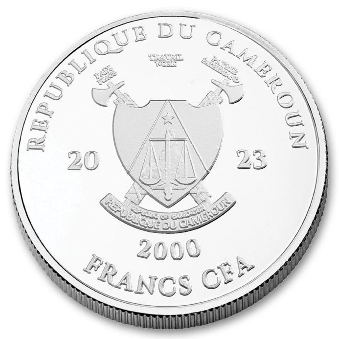 SANTA CLAUS 1 oz Silver Coin Cameroon 2023