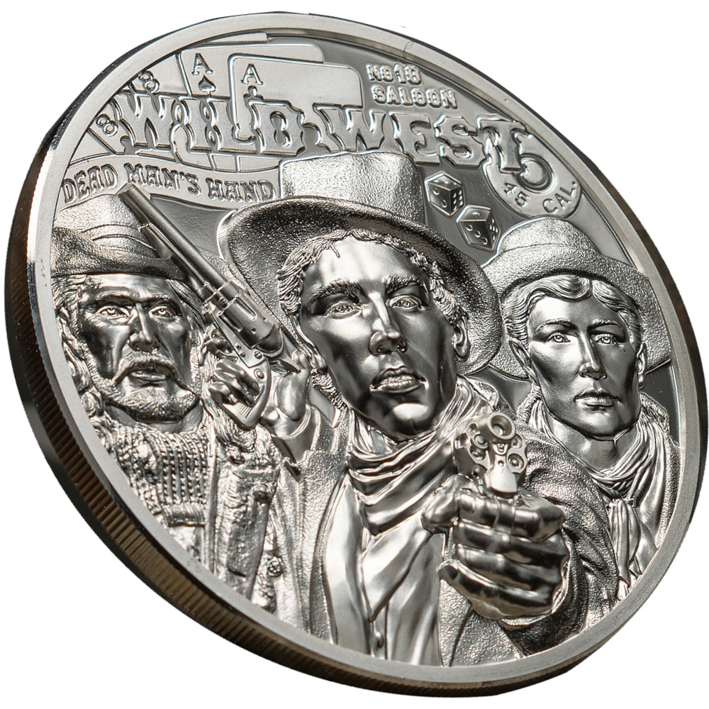 WILD WEST Legends 1 oz Silver Coin Cook Islands 2024