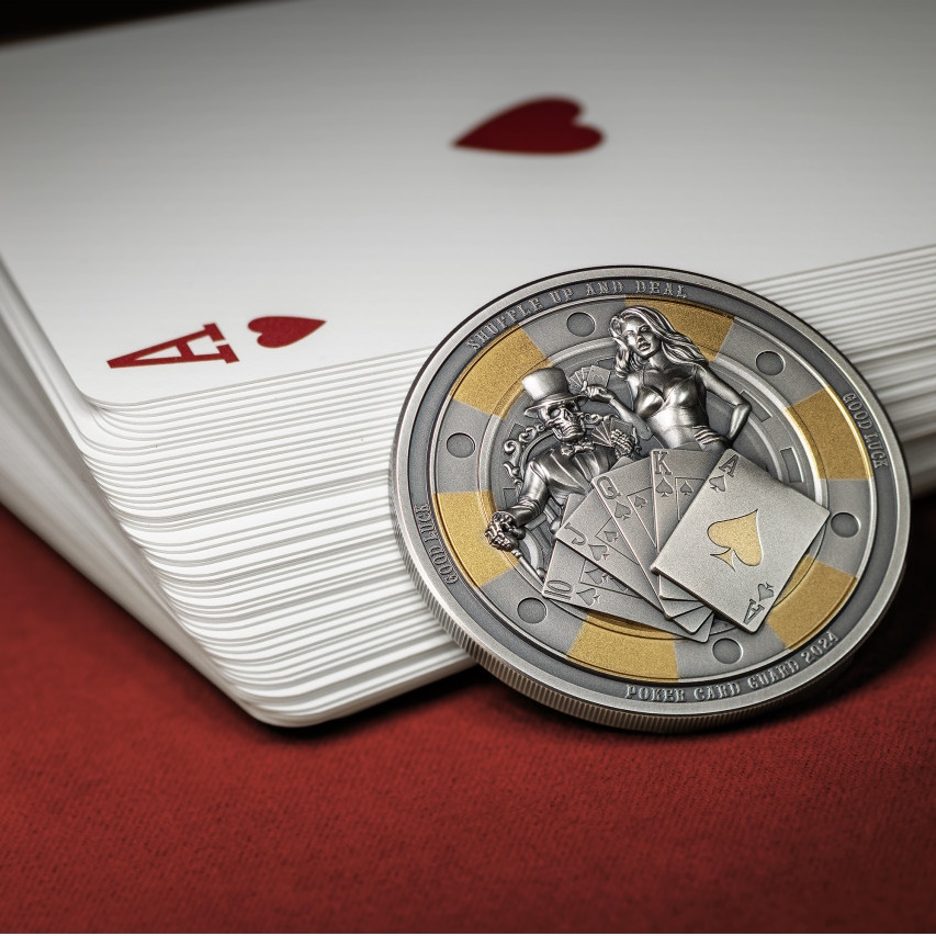 Sun Moon Couple Necklace Poker Card Guard Coin With Acrylic Case - Good ...